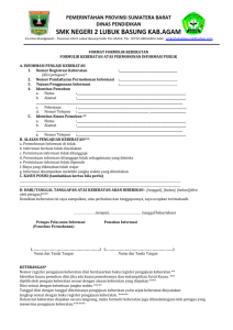 FORM KEBERATAN PPID - SMK Negeri 2 Lubuk Basung